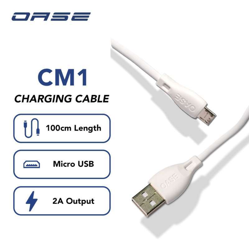 Jual OASE Kabel Data Android Original Micro Port CM1 - White di Seller ...
