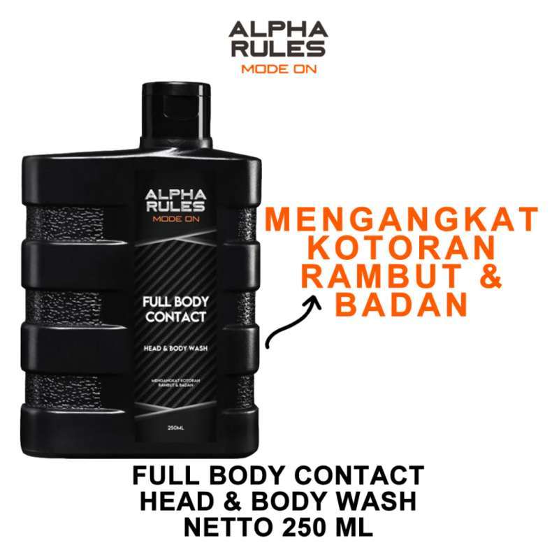 Jual ALPHA RULES MODE ON FULL BODY CONTACT HEAD & BODY WASH SHAMPOO ...