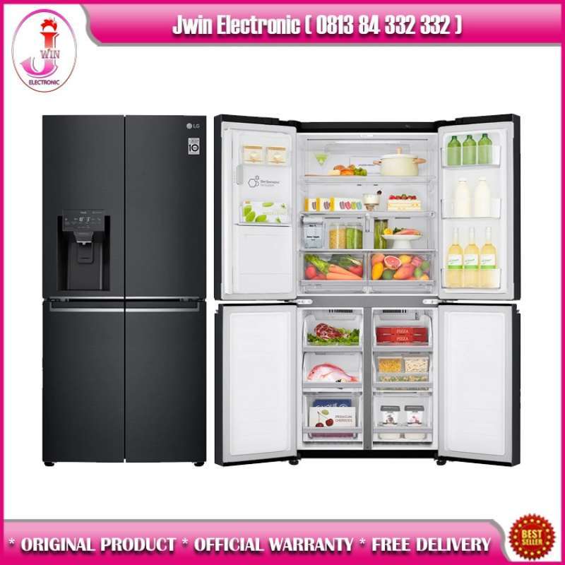 Jual LG GC-L22FTQBL Kulkas Side by Side 570L Linear Inverter Compressor ...