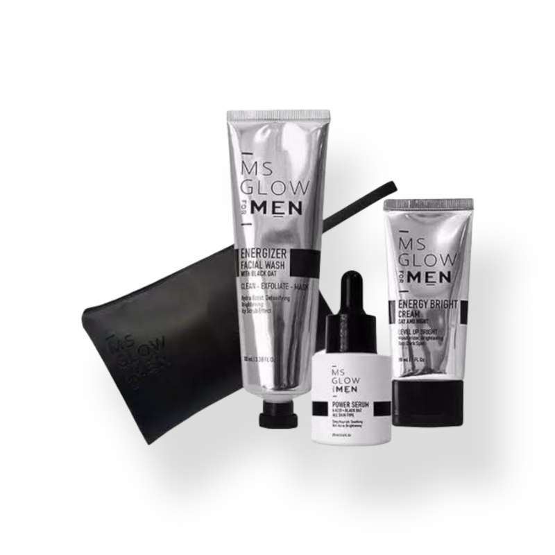 Promo [ms Glow Skincare] Ms Glow For Men Paket Wajah Basic Series ...
