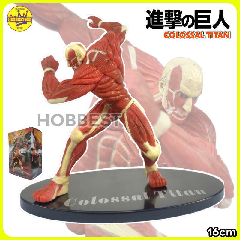 Jual Action Figure Shingeki No Kyojin Colossal Titan Miniatur Pajangan ...