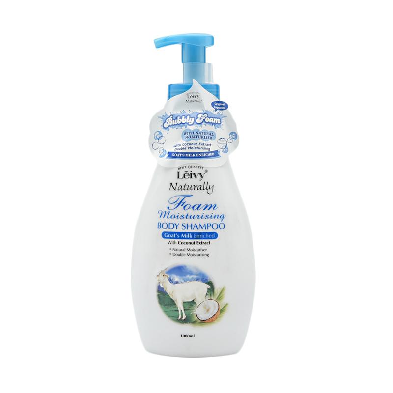 Jual Leivy Goat's Milk With Coconut Extract Foam Body Shampoo [1000 Ml ...