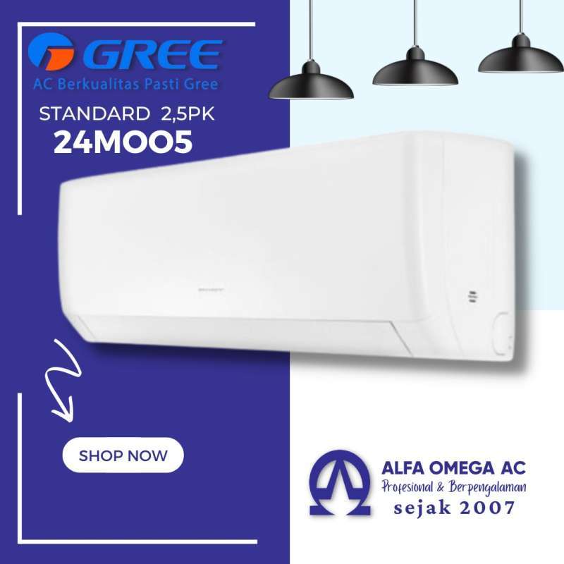 Jual AC GREE 2.5PK STANDARD 24MOO3 - UNIT+PASANG di Seller PD.Alfa ...