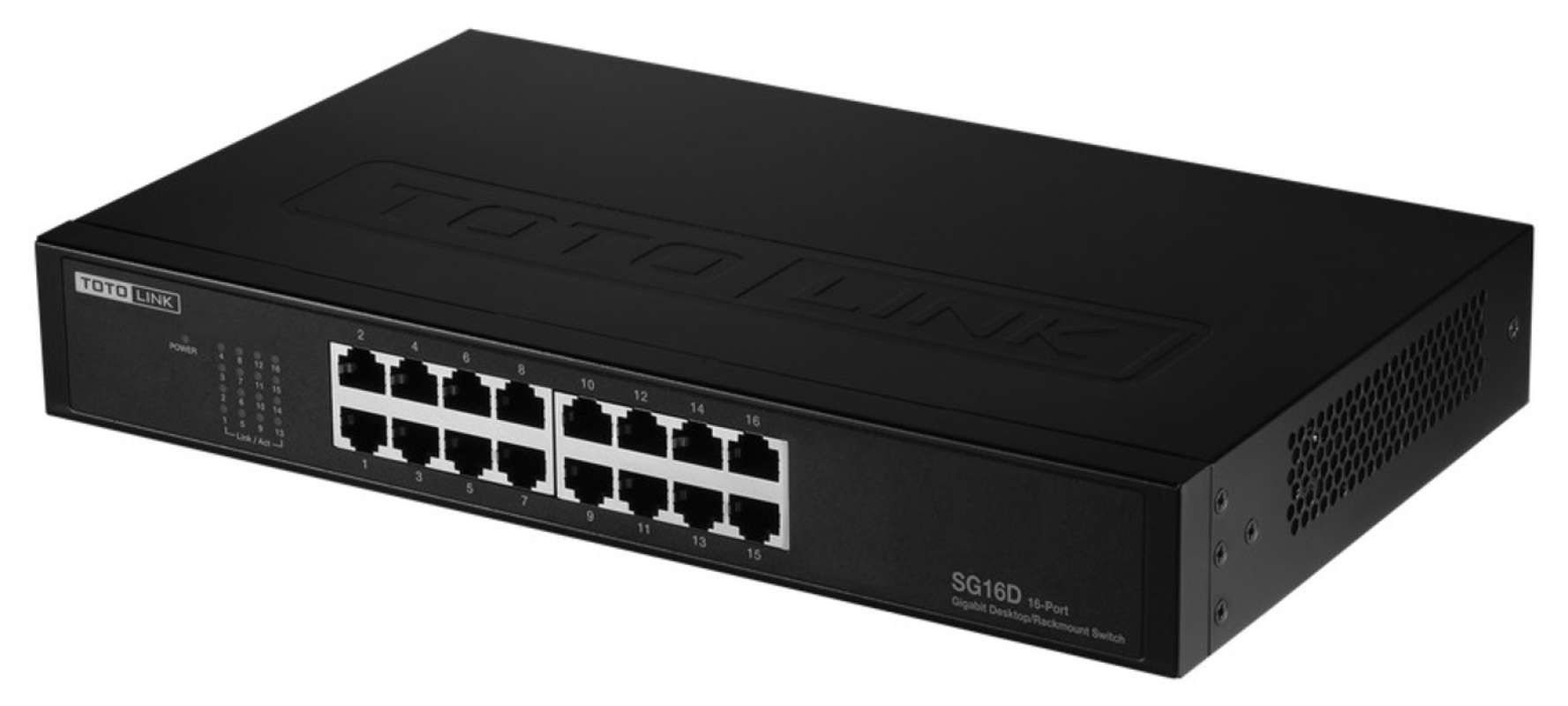 Promo TOTOLINK SG16D - 16 PORT GIGABIT DESKTOP/RACKMOUNT SWITCH Diskon ...