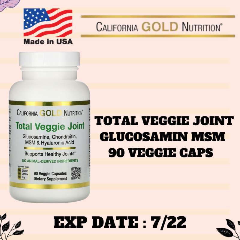 Jual CALIFORNIA GOLD Total Veggie Joint Glucosamin, Chondroitin, 90 ...