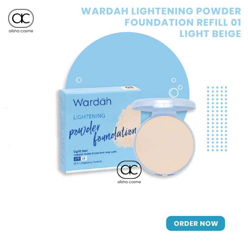 Promo WARDAH REFILL LIGHTENING POWDER FOUNDATION Series Diskon 12% di ...