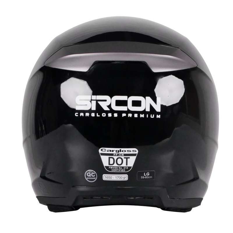Promo Helm Motor Cargloss Sircon Vr - Deep Black Glossy - Xl Diskon 70% ...