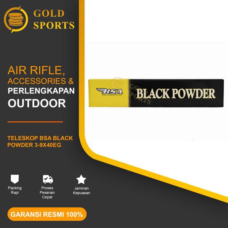 Promo Teleskop BSA Black Powder 3-9X40EG Aksesoris Senapan Angin Diskon ...
