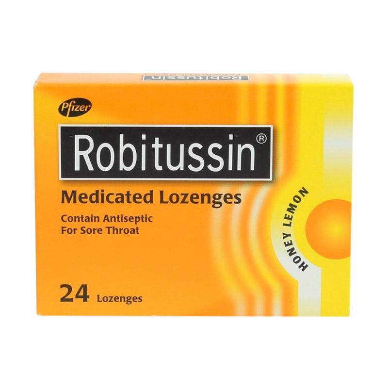 Jual Robitussin Medicated Lozenges Honey Lemon Obat Kesehatan [24 ...