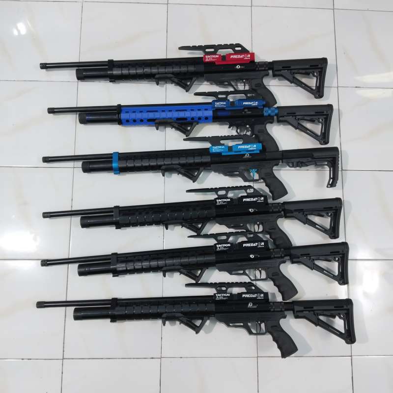 Jual Senapan Angin Gas Predator 38/6 Tactical Hitam Magazin + Mano ...