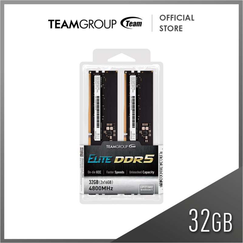 Jual Teamgroup Memory Elite+ Ddr5 2x16gb 4800mhz (black) Di Seller ...