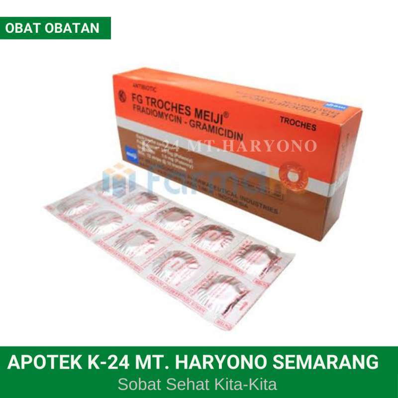 Jual FG Troches 10 Tablet / Obat Radang / Antiseptik Mulut di Seller ...