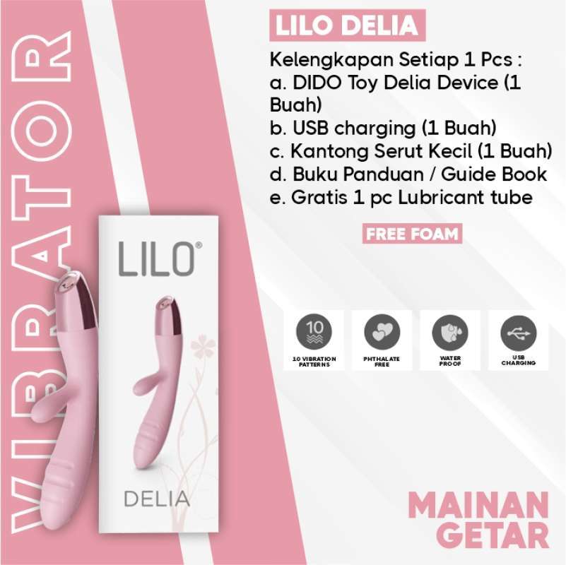 Jual Vibrator Lilo Toy Delia Dildo Vibrator Masturbator Kebutuhan