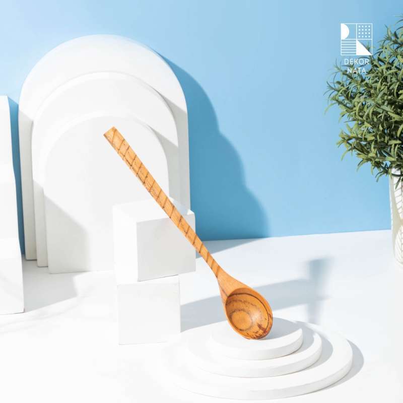 Jual Dekornata Leo Wooden Spoon / Sendok Kayu Jati Motif / Sendok Teh ...