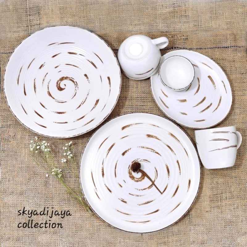 Jual piring set rustik keramik elegan di Seller skyadijaya_collection ...