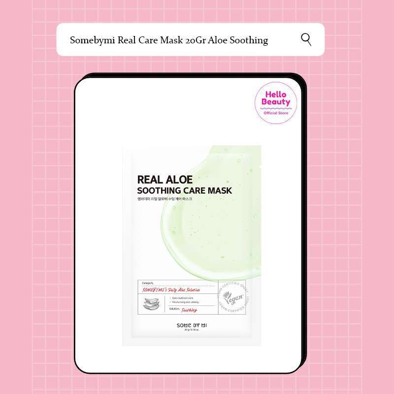 Jual Somebymi Real Care Mask 20Gr - Aloe Soothing di Seller Hello ...