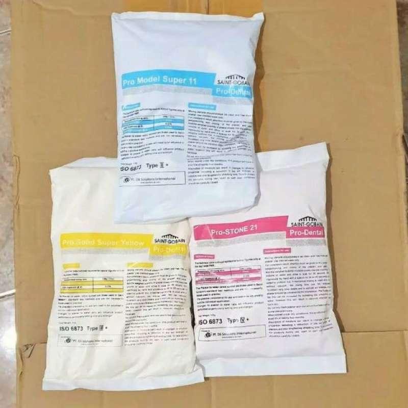 Jual Gips Stone Biru Moldano Saint Gobain Bahan Cetak Gigi Super 11 ...