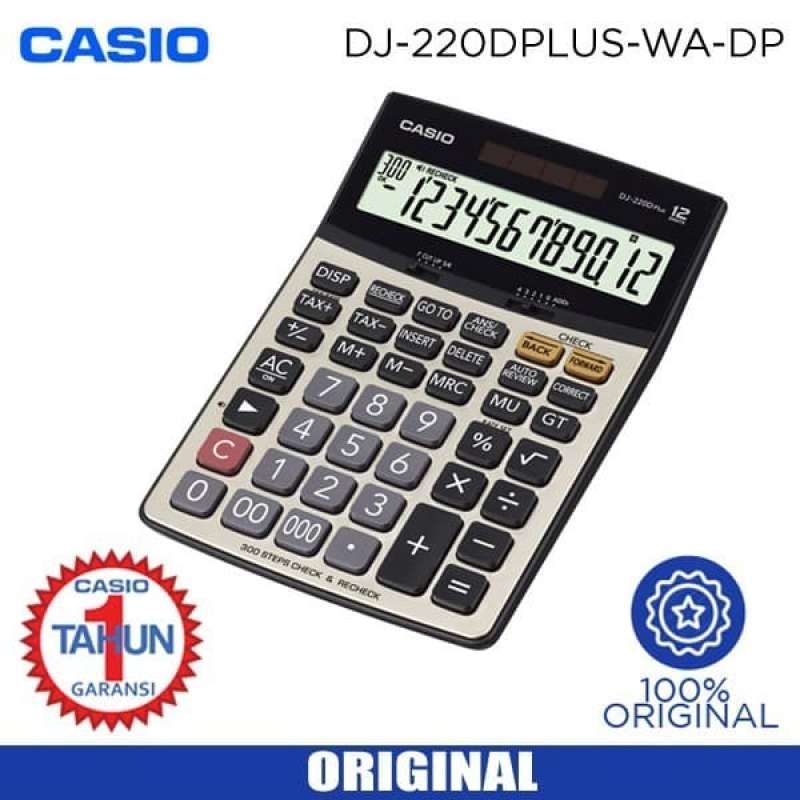 Jual Casio | Kalkulator (Desktop Calculator) | 12 digit | DJ-220D Plus ...