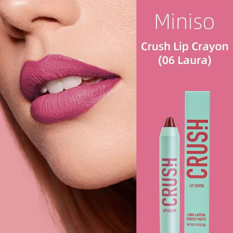 Jual MINISO Lipstik Liptint Implora Crush Lip Ms Glow Crayon Lipstick ...