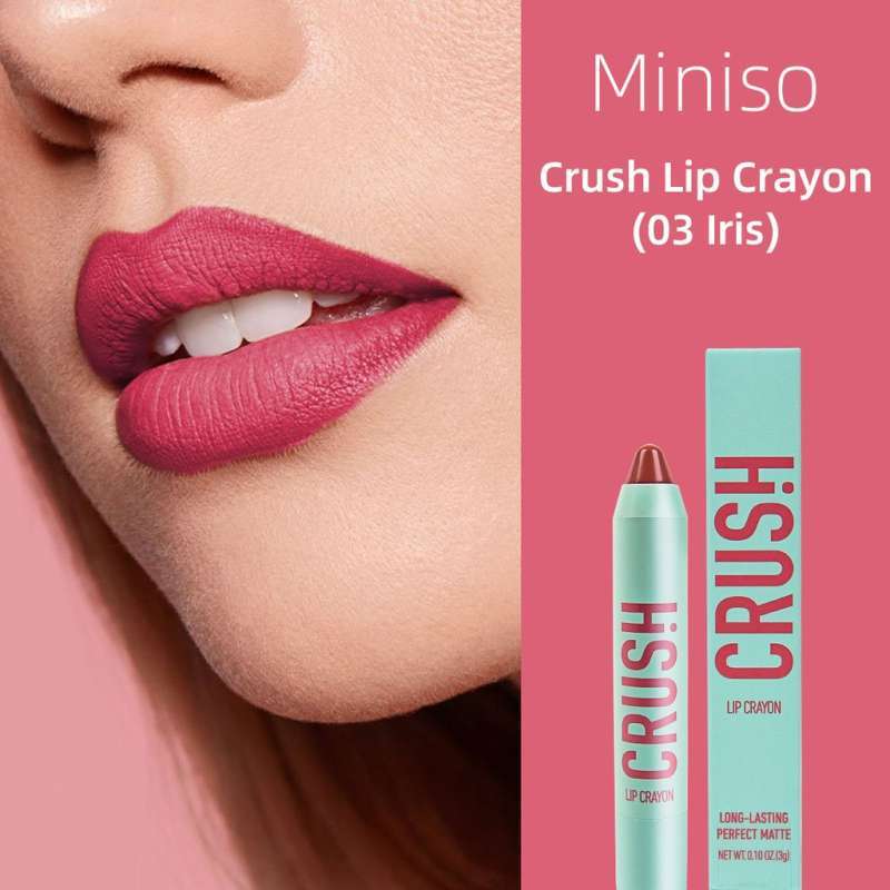 Jual MINISO Lipstik Liptint Implora Crush Lip Ms Glow Crayon Lipstick ...