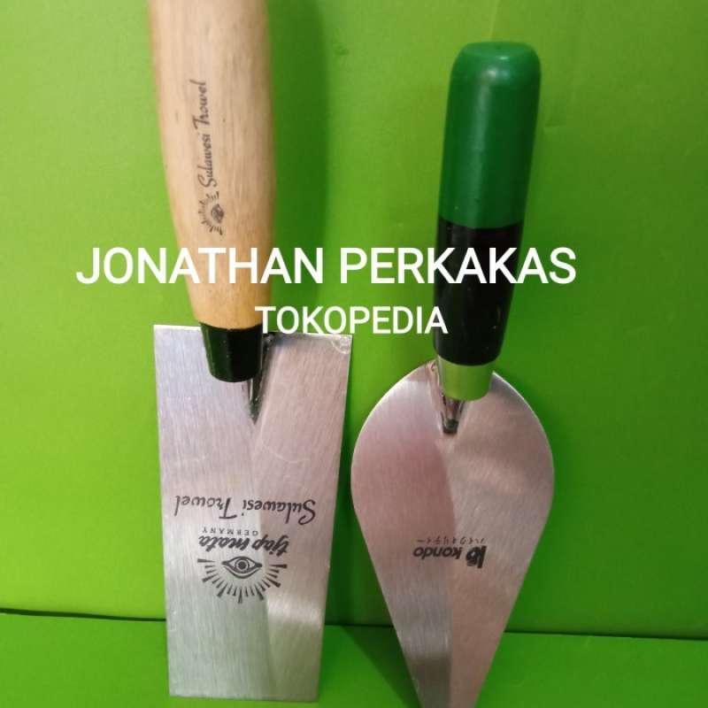 Promo sendok semen paket 6 (kotak&lancip) cetok semen set (lancip&kotak ...