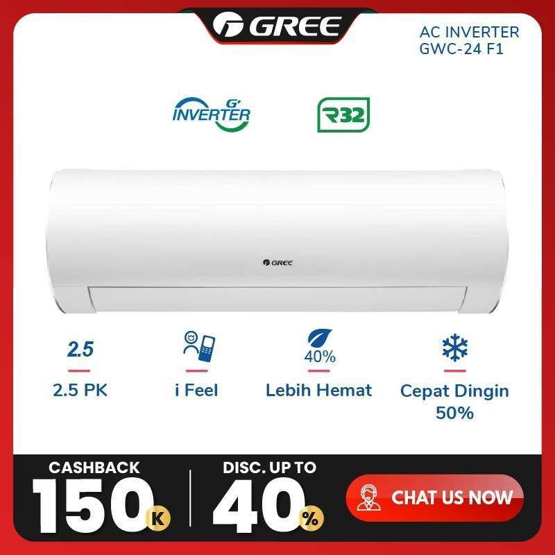 Jual GREE AC 1.5 PK INVERTER F1 SERIES NEW MODEL 12 F1 SERIES di Seller ...