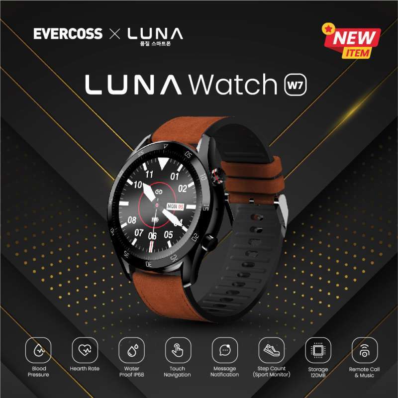 Jual Evercoss X Luna W7 Smartwatch Ip68 Garansi Resmi Luna Indonesia Di ...
