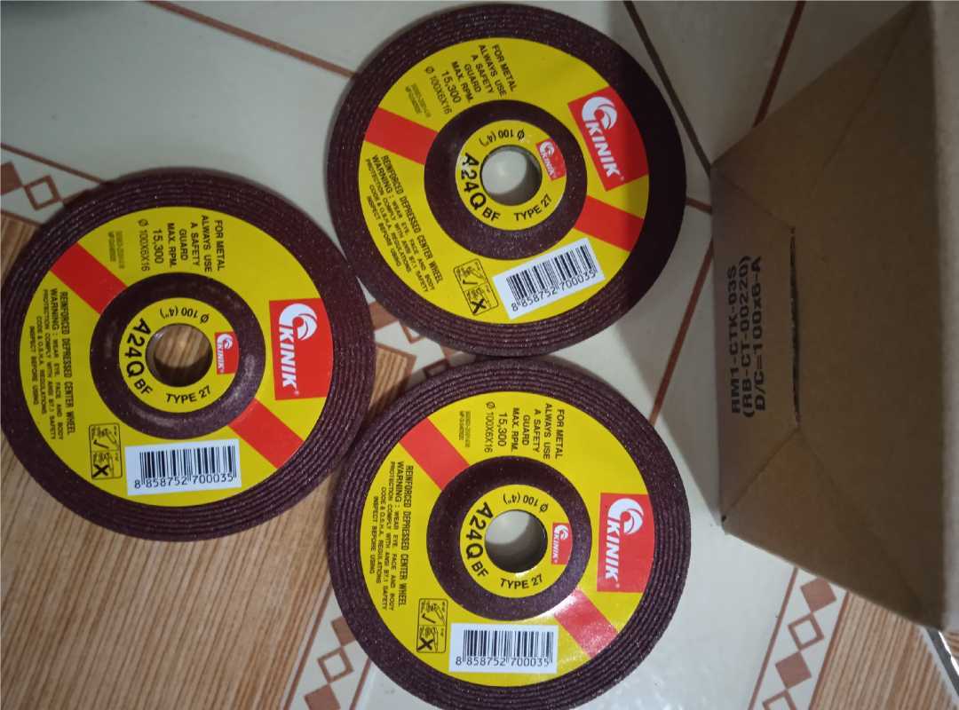 Jual Batu Gerinda Gurinda Poles Besi Mata Slep KINIK Tebal 6ml 4 inch ...
