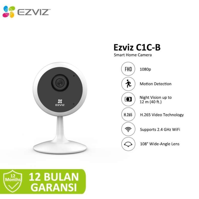 Jual Ezviz C1C-B 1080P Full HD Smart IP Camera 2MP Kamera CCTV WiFi IP ...