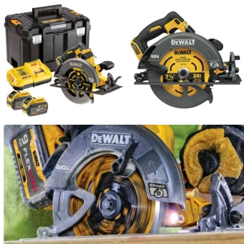 Jual Mesin Circular 60V Cordles DCS578X2-KR Dewalt 184mm Flexvolt BL ...