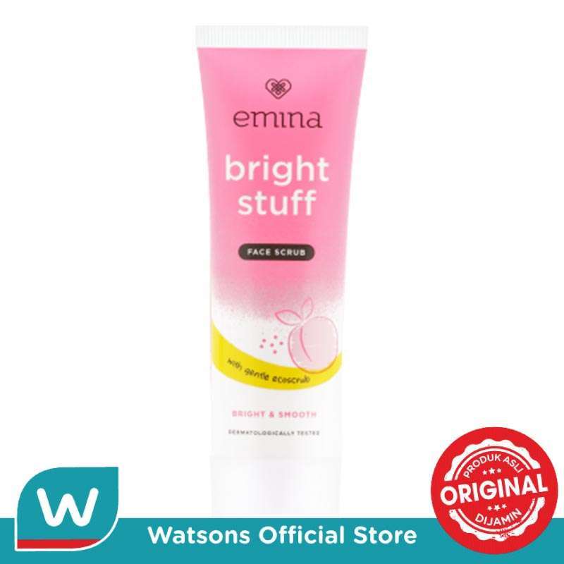 Promo Emina Bright Stuff Face Scrub 50ml Diskon 15% Di Seller Watsons ...
