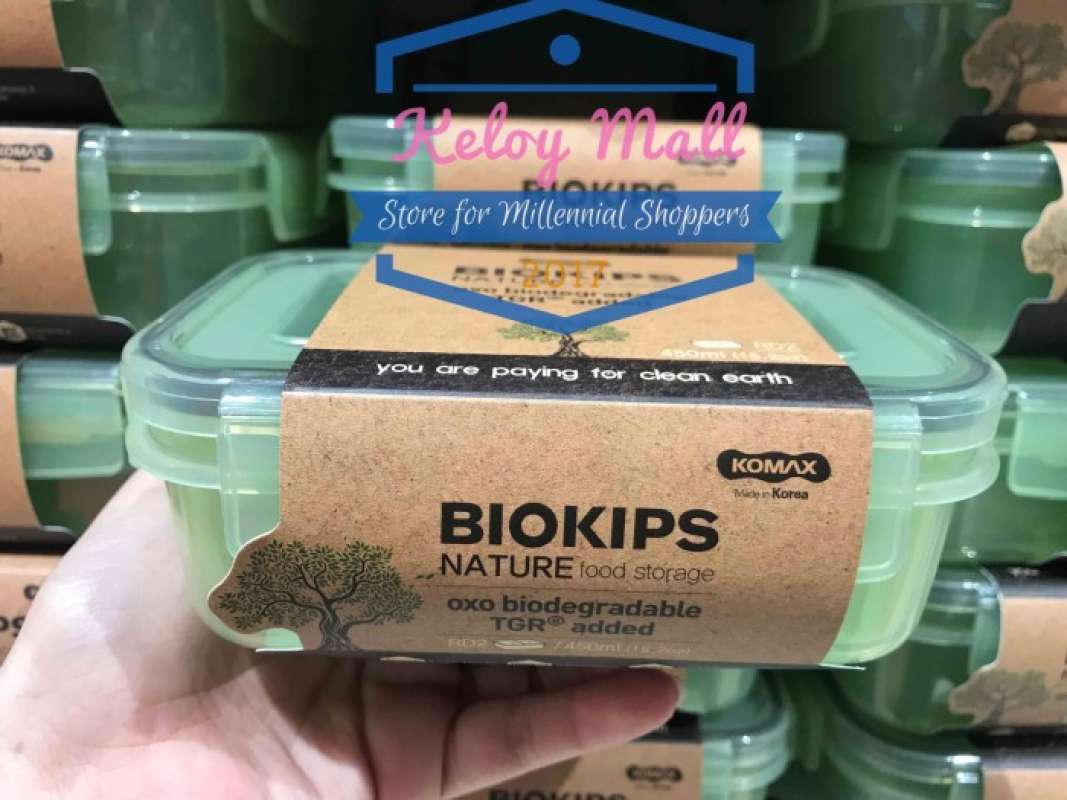 Jual Kotak Makan Lunch Box Bekal Komax Biokips Korea 450ml 2 Sekat di ...
