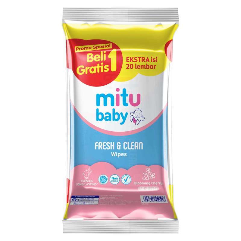 Promo MITU Baby Tissue Basah / MITU BABY WIPES / Tisu Basah Bayi / Beli ...