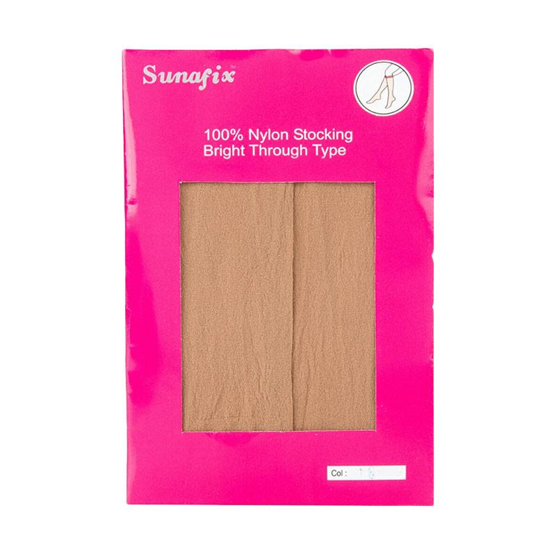 Jual Sunafix St 704 Nylon Stocking Panjang Selutut - Coklat Tua Di ...