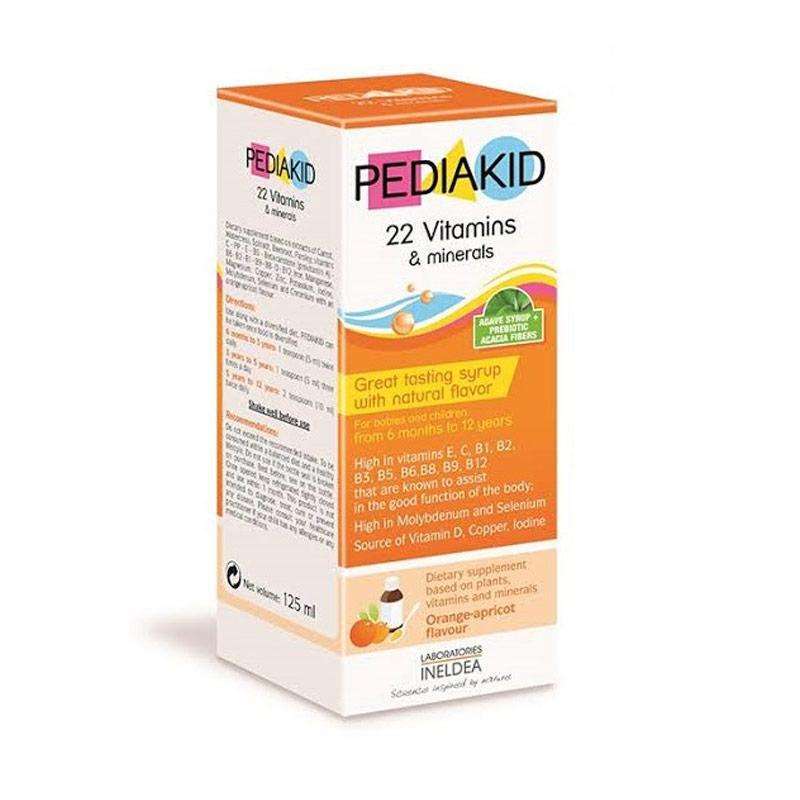 Promo Pediakid 22 Vitamin & Minerals [125 Ml] Diskon 50% Di Seller ...