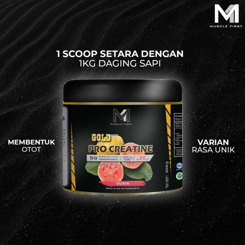 Jual Muscle First Pro Gold Creatine 300gr Pembentuk Otot di Seller ...
