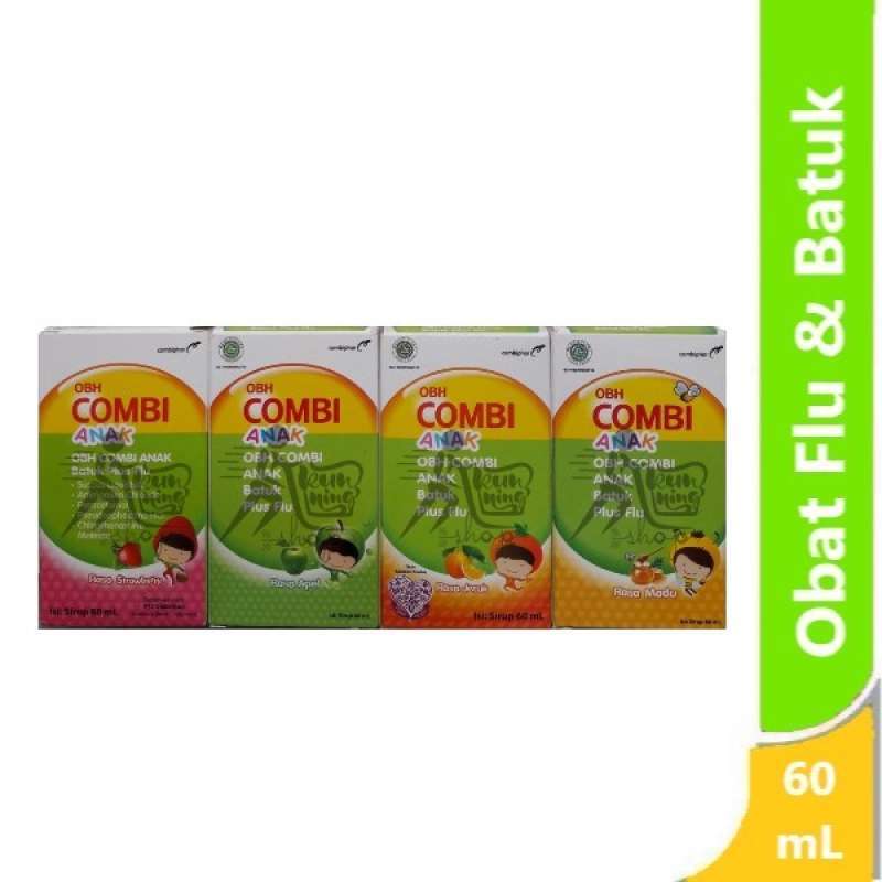 Jual OBH Combi Plus Anak 60 mL - obat sirup herbal batuk dan flu anak ...