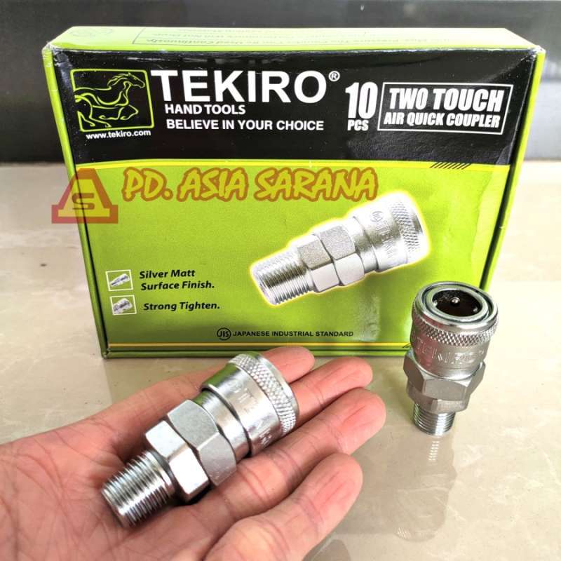 Jual [SM20 Two Touch] Air Quick Coupler Tekiro / Nepel Kopler Angin 20 SM di Seller Asia Sarana ...