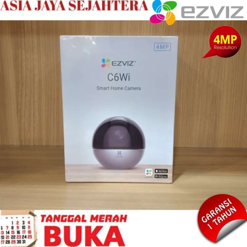 Jual Ezviz C6wi / Wirelesa Ip Camera 4mp Dome Ptz H.265 With Ai Auto Zoom Di Seller Asia Jaya ...