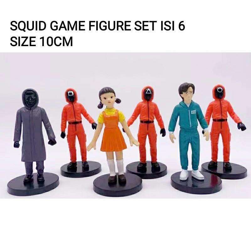 Jual Mainan Squid Game Figure Set Topper Pajangan Netflix Korea Series ...