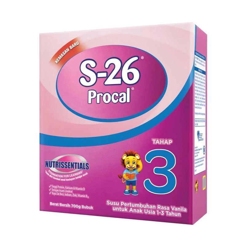 Jual S26 Procal Vanila Susu Bubuk Pertumbuhan [700 g/ Kemasan Kotak] di ...