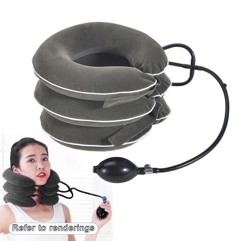 Promo Cervical Neck Traction Device Brace Home Traction Spine Alignment ...