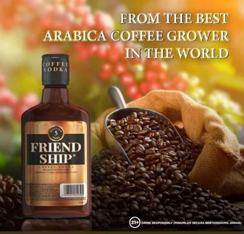 Promo Friendship Coffee Vodka Blended Smooth Vodka 180ml Diskon 2% Di ...