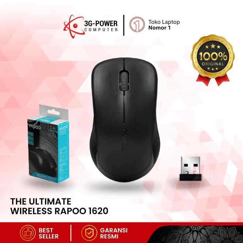 Jual Mouse Wireless Optical Rapoo 1620 di Seller KLA Computer Official ...