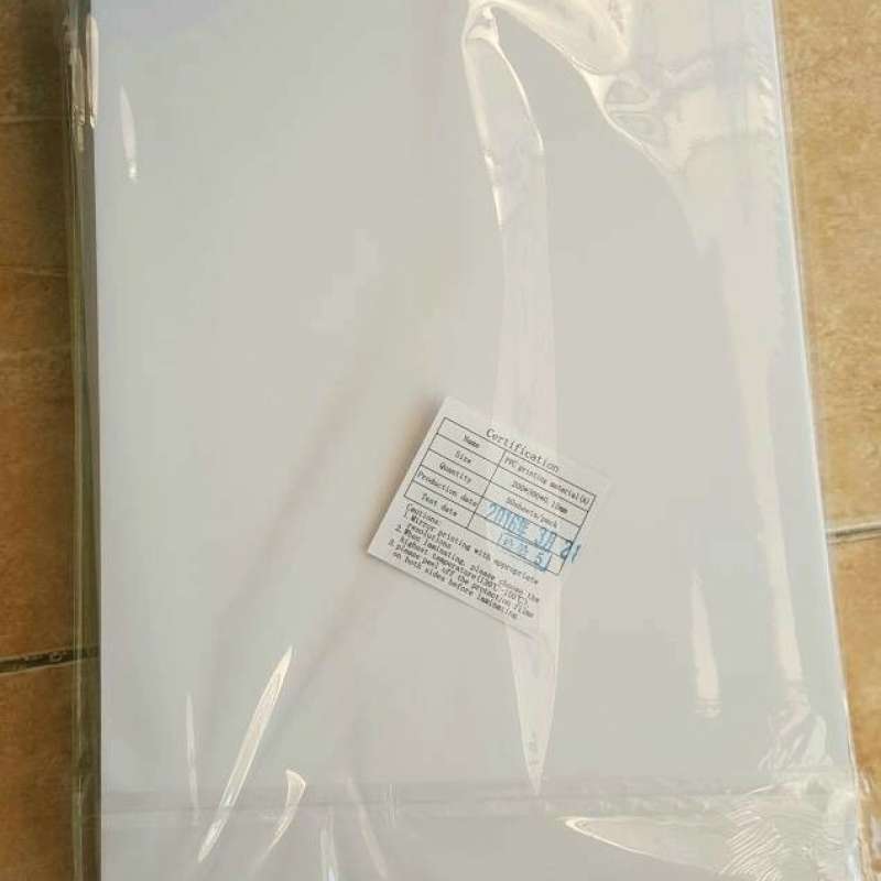 Jual Gratis Ongkir Kertas Pvc Id Card Ukuran A4 (Per Pack Isi 10 Set ...