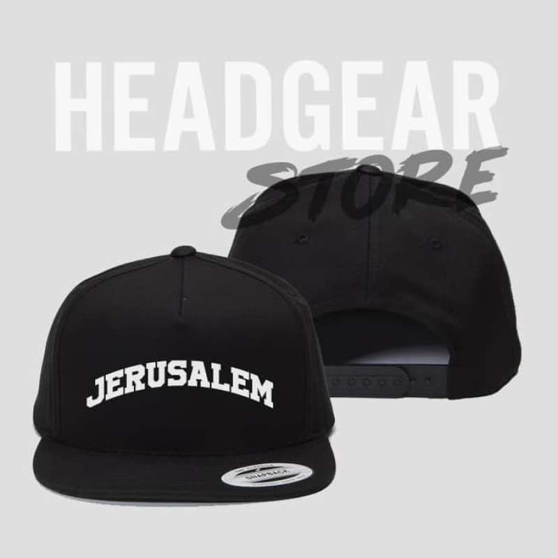 Jual TOPi SNAPBACK HAT CAP JERUSALEM polos custom wadezig YERUSALEM ...