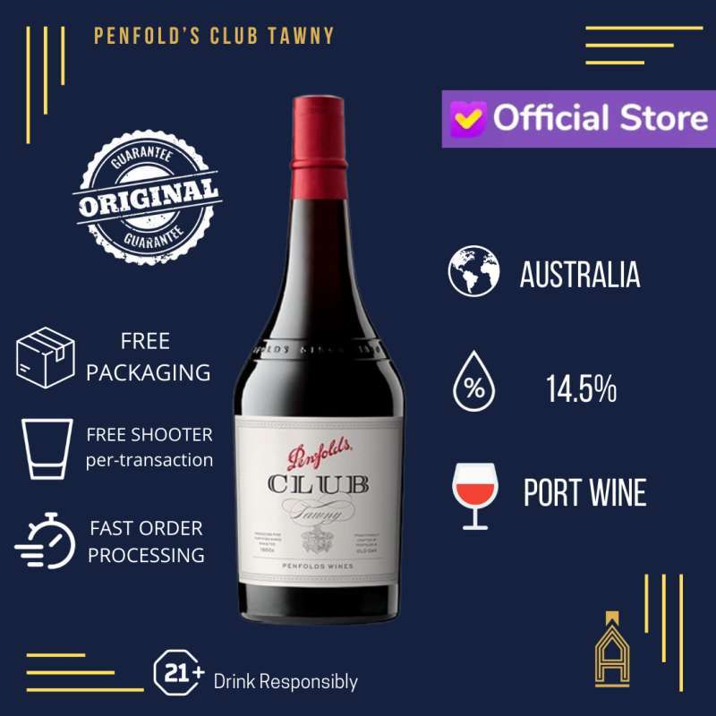 Jual ORIGINAL Penfolds Club Tawny Port Wine Sweet Manis Penfold ASLI ...