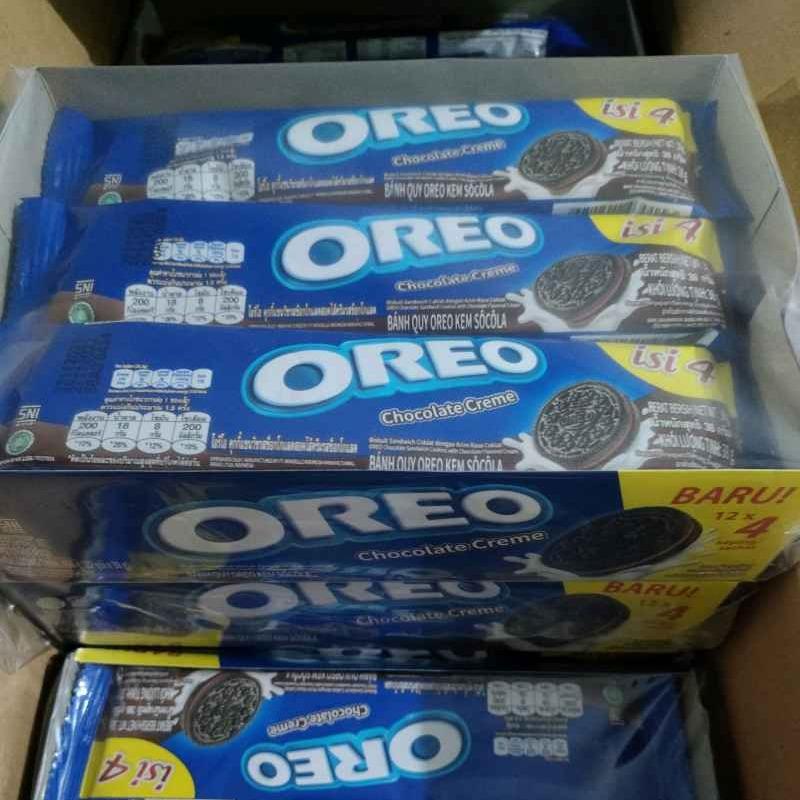 Jual Oreo Chocolate Biscuit isi 4 keping [12 pcs/ box] di Seller ...
