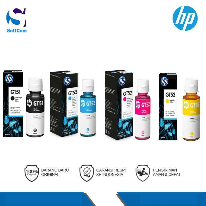 Promo Tinta HP Ink Bottle GT51/GT52 Original For GT5810, GT5820 Diskon ...