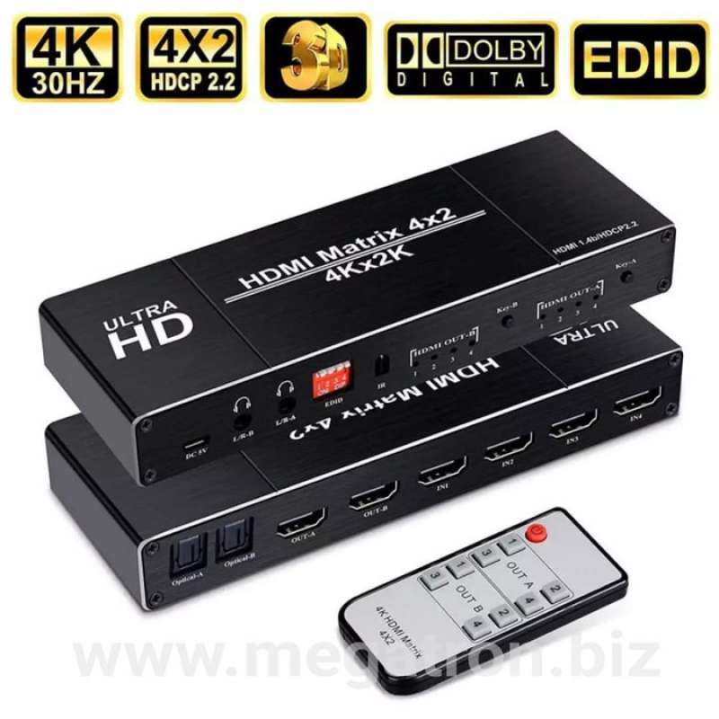Jual HDMI Matrix 4x2 (4-input & 2-output) di Seller Blisini Saja ...